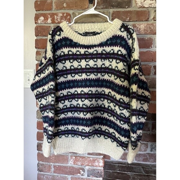 Sweaters | Vintage Lost Horizons Handmade Heavy Nepal 10 Himalayan Wool ...